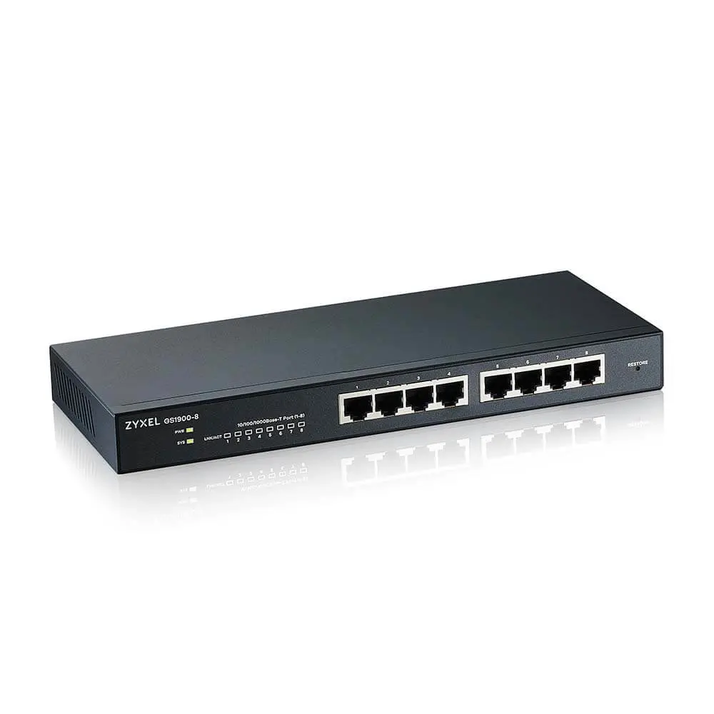 Zyxel GS1900-8 v2 8-portni GbE Smart Managed Switch