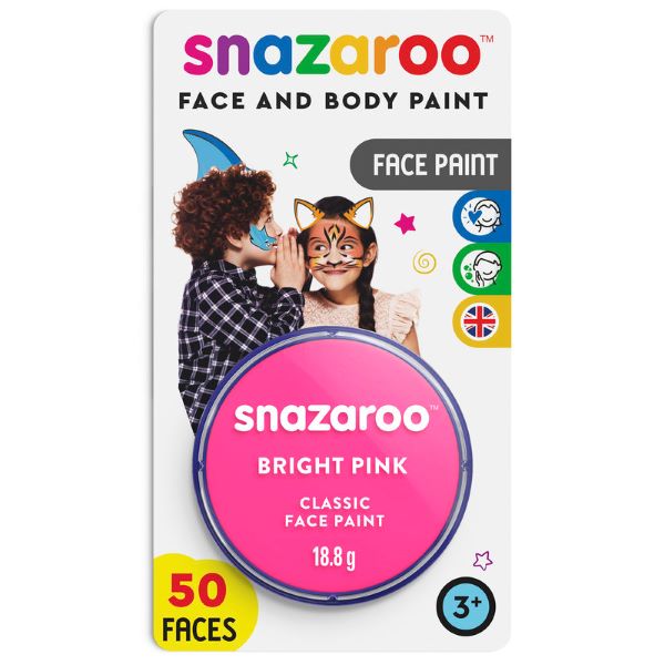 Snazaroo SN SZ CFP 18ML BRIGHT PINK BL