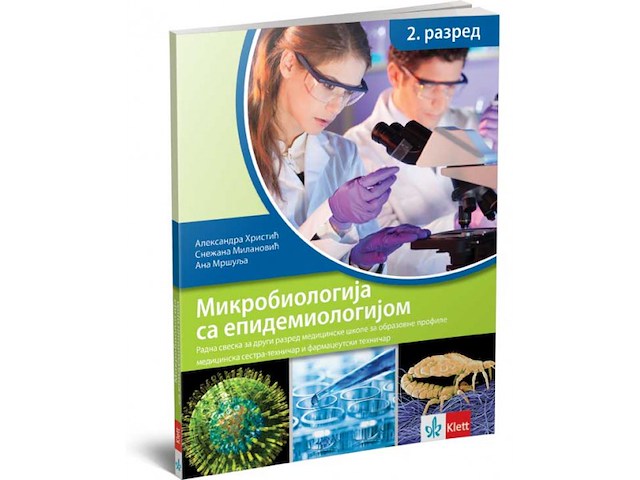KLETT Mikrobiologija sa epidemiologijom, radna sveska za drugi razred srednje medicinske škole