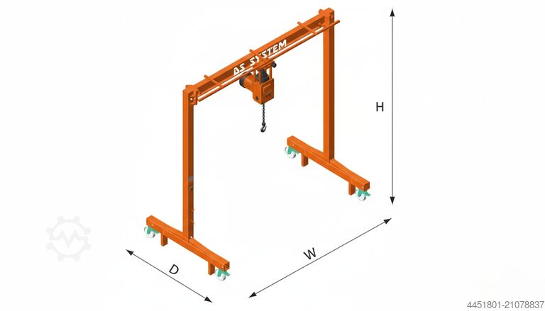 Portalna dizalica - Prilagođene dimenzije
DS SYSTEM BR 00