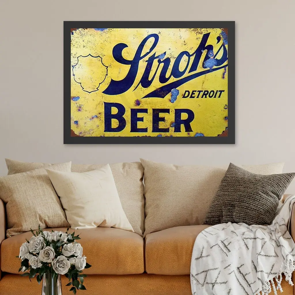 Wallity Uramljena slika Detroit Beer, 35x45 cm