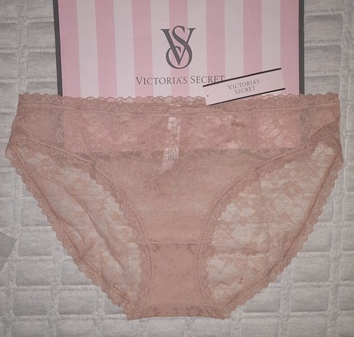 Victoria secret nude slip cipka NOVO!%