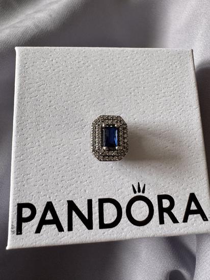 Pandora privezak plavi pravougli s925 ALE