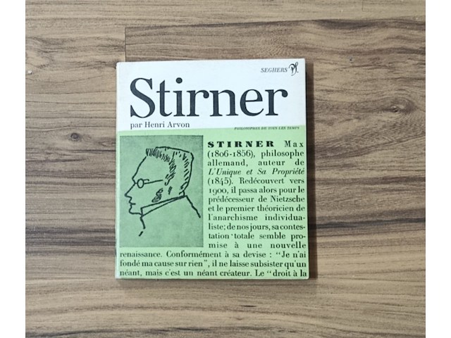 STIRNER Henri Arvon