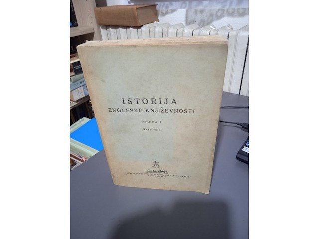 Istorija engleske knjizevnosti Knjiga I sveska II