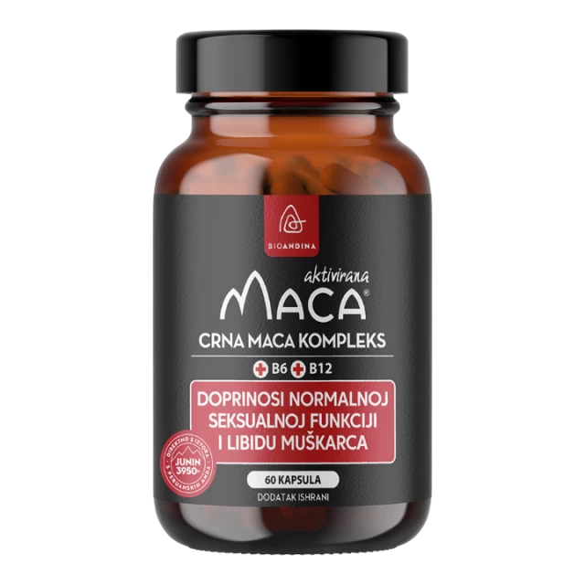 BIOANDINA CRNA MACA KOMPLEKS – Energija i hormonska podrška (60 kapsula)