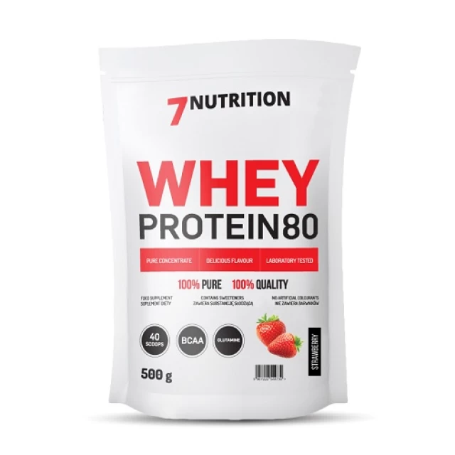7NUTRITION WHEY PROTEIN Jagoda 500g – Vrhunski protein za rast mišića