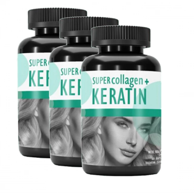 SUPER COLLAGEN + KERATIN TRIO PACK – Kompletan tretman za gustu kosu i vidno podmlađenu kožu uz uštedu