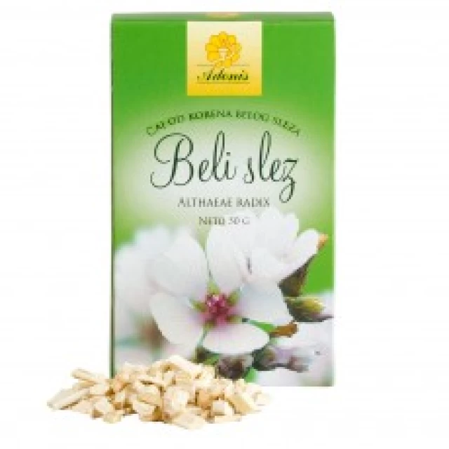 ADONIS BELI SLEZ BILJNI ČAJ 50G – Prirodni melem za grlo i disajne puteve