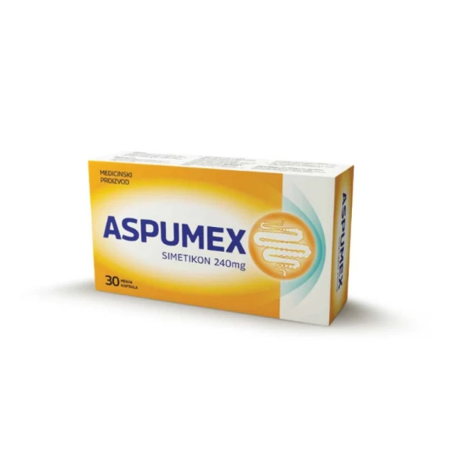 ASPUMEX SIMETIKON 240 MG – BRZO I EFIKASNO REŠENJE PROTIV NADUTOSTI I GASOVA