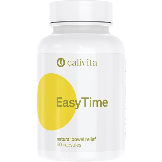 CALIVITA EASY TIME – PRIRODNA PODRŠKA REDOVNOM PRAŽNJENJU CREVA, 60 KAPSULA