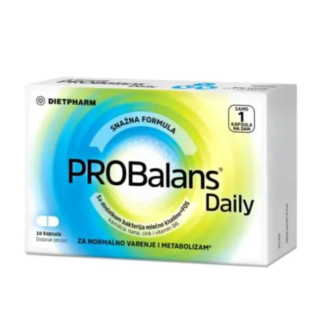 DIETPHARM PROBALANS DAILY 10 KAPSULA – SVAKODNEVNA RAVNOTEŽA I PODRŠKA VAŠEM DIGESTIVNOM SISTEMU