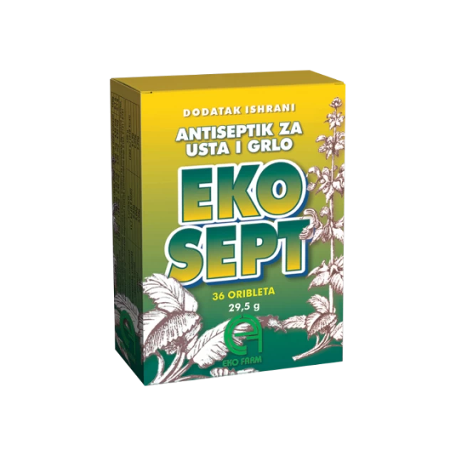 EKOSEPT 36 pastila – Prirodno rešenje za dezinfekciju i osveženje usta i grla