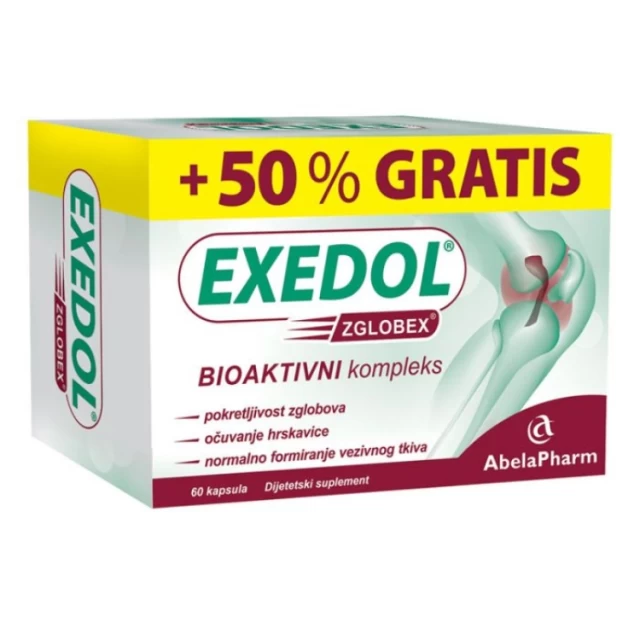 EXEDOL ZGLOBEX 60 KAPSULA – Kompletna regeneracija zglobova i hrskavice