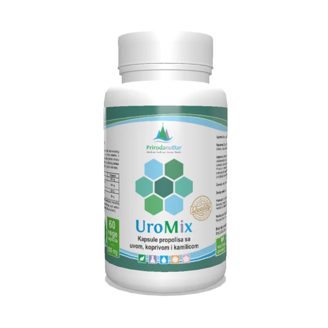 UROMIX KAPSULE PROPOLISA ZA BEŠIKU I PROSTATU, 60 X 500MG