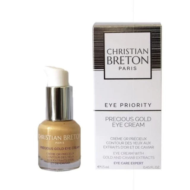 CHRISTIAN BRETON PRECIOUS GOLD & CAVIAR EYE CREAM 15 ML – LUKSUZNI TRETMAN SA ZLATOM I KAVIJAROM ZA VRHUNSKU REGENERACIJU