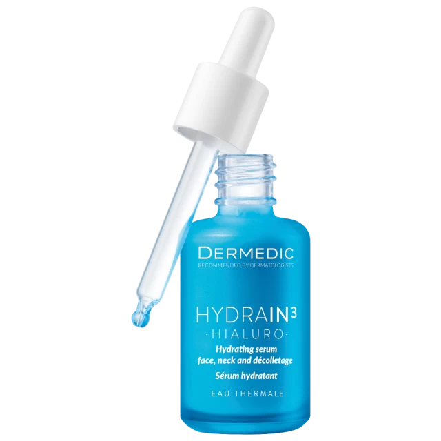 DERMEDIC HYDRAIN3 HIALURO Hidratantni serum 30ml – Dubinska hidratacija lica, vrata i dekoltea