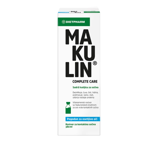 DIETPHARM MAKULIN COMPLETE CARE RASTVOR ZA SOČIVA 100 ML – SVEUBUHVATNA NEGA I HIGIJENA ZA VAŠA SOČIVA