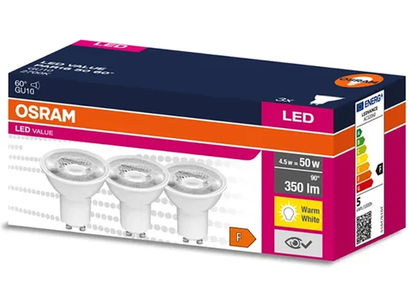 Ledvance Osram LED sijalica 4,5W 2700k GU10 3kom