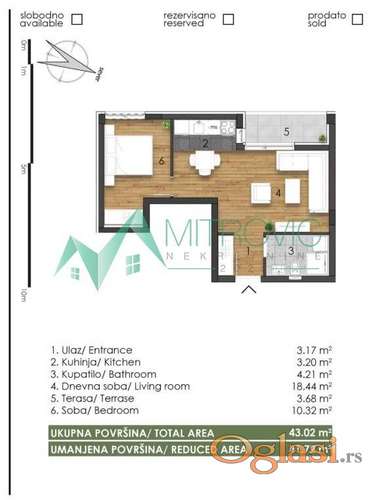 Telep, fenomenalan dvosoban stan-izuzetna ponuda