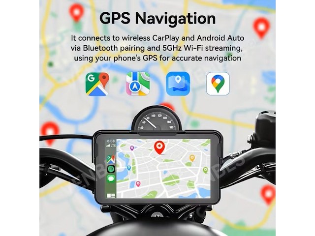 Navigacija - Multimedija Android Auto za Motocikl NOVO