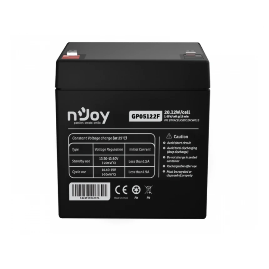 NJOY GP05122F baterija za UPS 12V 5Ah (BTVACEUOBTO2FCW01B)