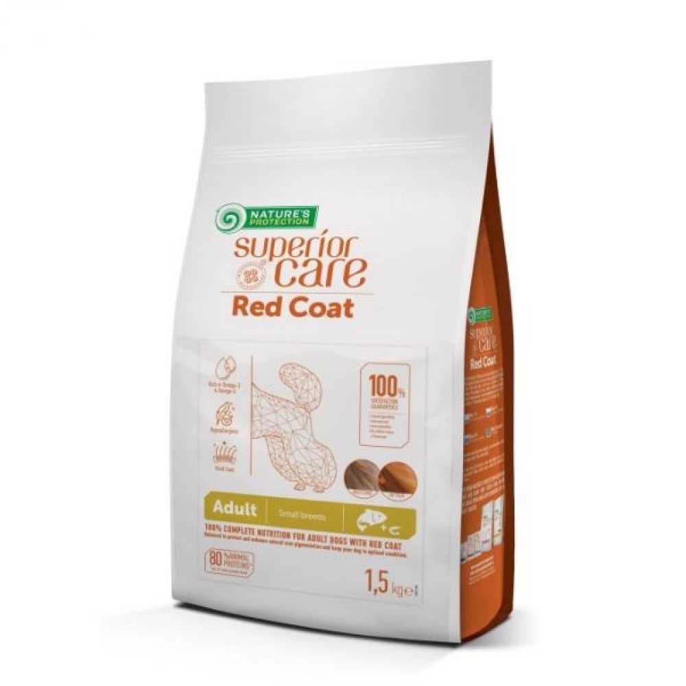 Nature's Protection Superior Care Adult Red coat hrana za riđe pse Small breeds - Losos 10kg