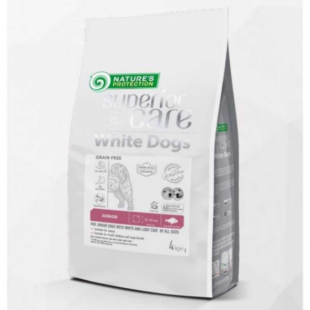 Nature's Protection Superior Care hrana za pse Junior All Breeds - Bela riba 4kg