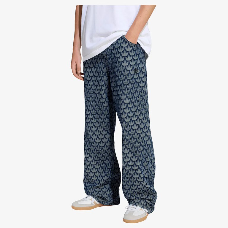 adidas pantalone denim monogram