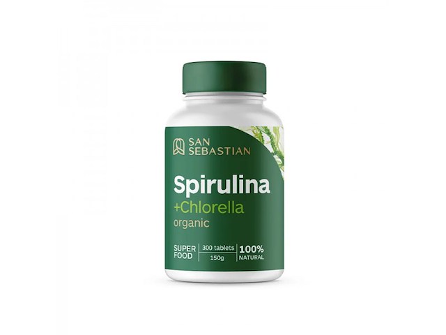 San Sebastian Spirulina+Chlorella 300 tableta Dodatak ishrani