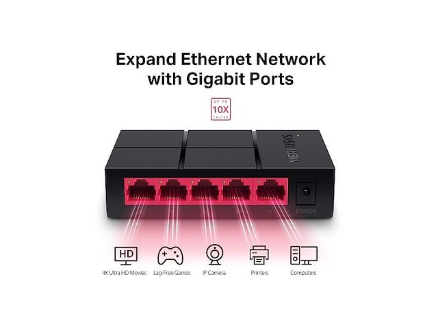 Mercusys Switch 10/100/1000 5-port MS105G