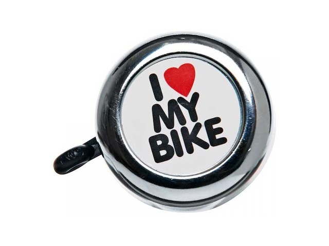 Zvonce za bicikl I Love My Bike Hromirano 190706