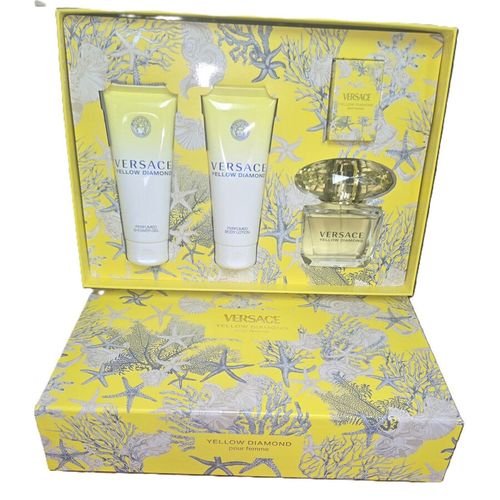 Versace Yellow Diamond Set (Edt 90ml+Sg 100ml+Bl 100ml+Edt 5ml)