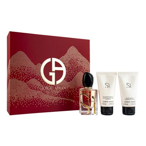 Giorgio Armani Si Giftset (Edp 50ml+Bl 50ml+Sg 50ml)