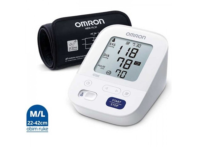Omron M3 Comfort digitalni automatski merač krvnog pritiska za nadlakticu