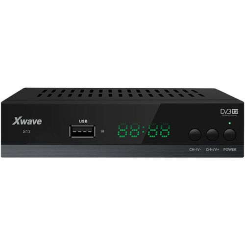 Xwave S13 DVB-T2 SetTopBox H.265,LED,scart,HDMI,RF in-out,USB,media player,metalno kućište