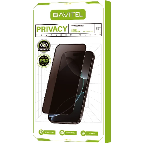 iPhone 17 Pro Max Privacy Bavitel zaštitno staklo- 9H Strong Hardness Anti-Scratch