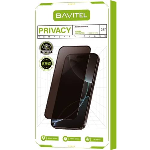 iPhone 16 Pro Privacy Bavitel zaštitno staklo- 9H Strong Hardness Anti-Scratch