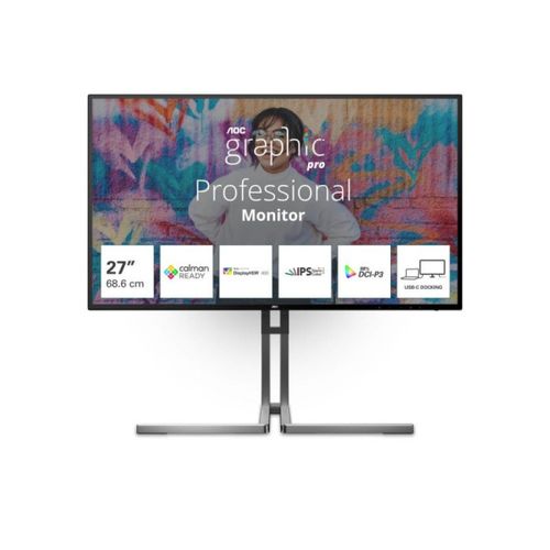 Monitor 27" AOC U27U3CV IPS 3840X2160/60Hz/4ms/HDMI/DP/USB/VESA/pivot