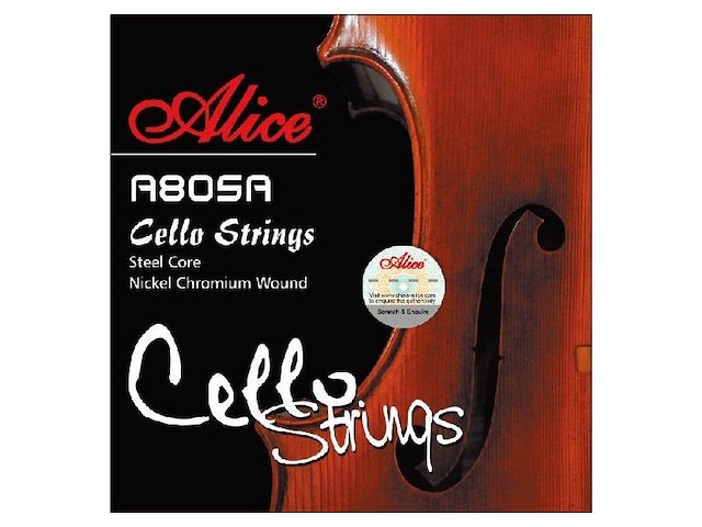 Set žica za violončelo Alice A805 A 1/2