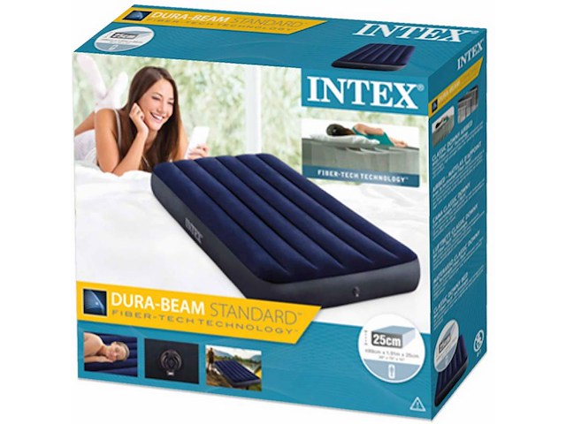 Intex 64757 Dura-Beam Standard Classic Downy Krevet Na Naduvavanje 99x191x25 cm