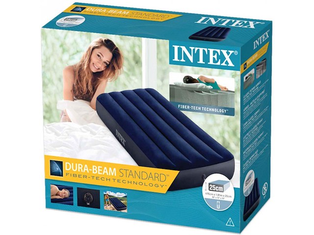 Intex 64756 Dura-Beam Standard Classic Downy Krevet Na Naduvavanje 76x191x25 cm