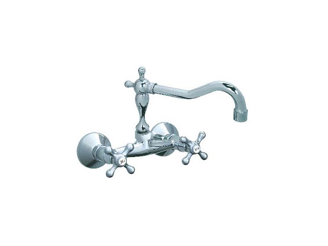 Rosan Nostalgija zidna dvoručna baterija za sudoperu ili lavabo Roma 110mm N03201