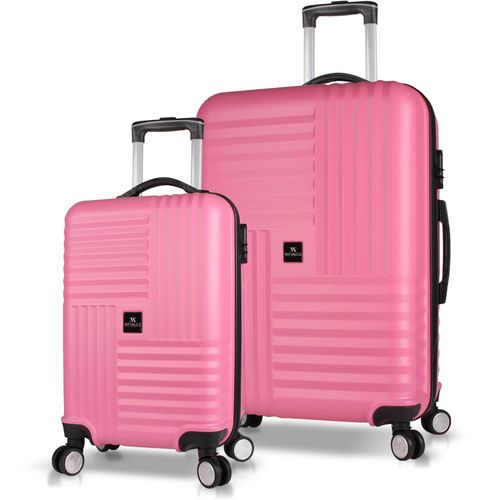 8340 Roze Kofer Set (2 Komada)
