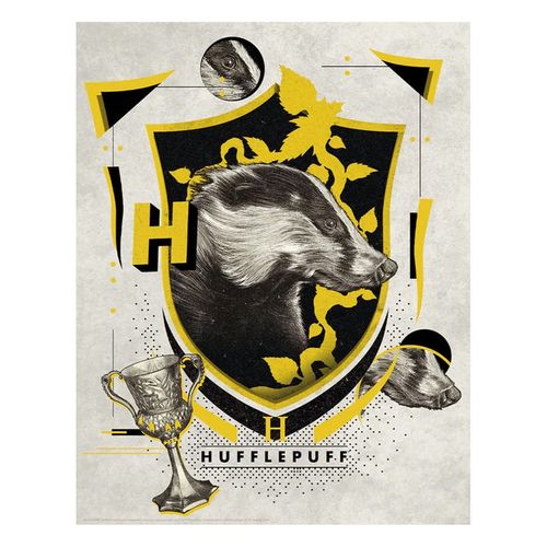 Harry Potter Umjetnički Otisak: Grb Hufflepuff-a
