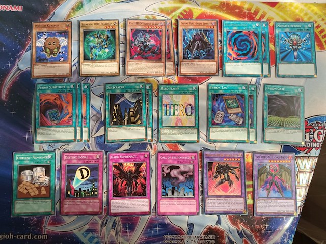Yu Gi Oh - Original karte - Elemental Destiny HERO lot