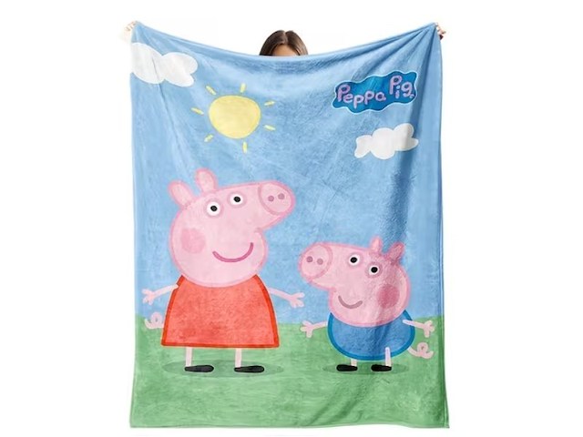 Ćebe Plišano Pepa Prase Peppa Pig Dečje Model 1 Poklon
