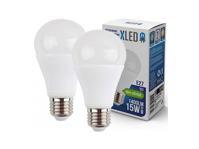 LED Sijalica XLED E27 15W Toplo bela 1400Lm 21177 2kom.