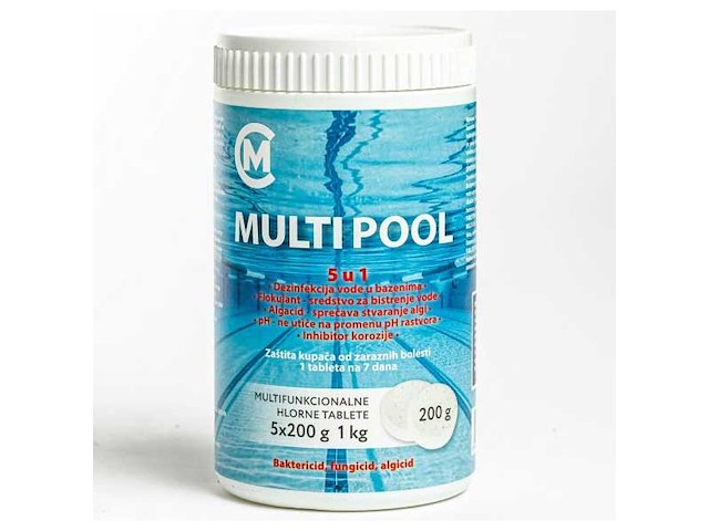 Hlorne tablete za dezinfekciju vode u bazenu Multi-Pool 1kg