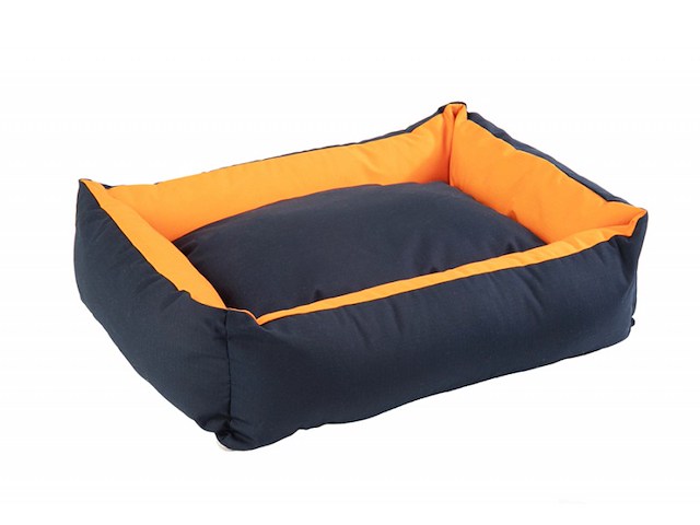 Pet Line Krevet za pse Square Navy-Orange 90cm 36-3